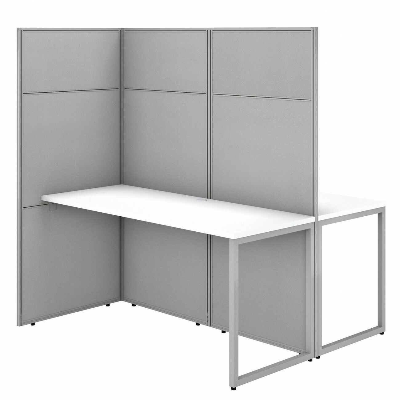 Bush Business Furniture Easy Office 60W 2 Person Cubicle Desk ...