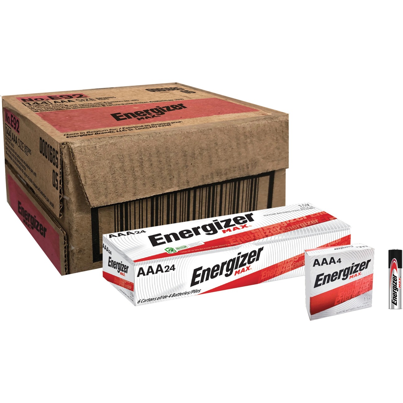 Energizer Max AAA Alkaline Battery 4-Packs | JD Office Products