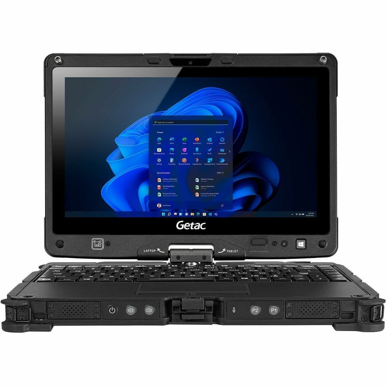 Getac V110 V110 G7 11.6" Touchscreen Rugged Convertible 2 in 1 Notebook ...