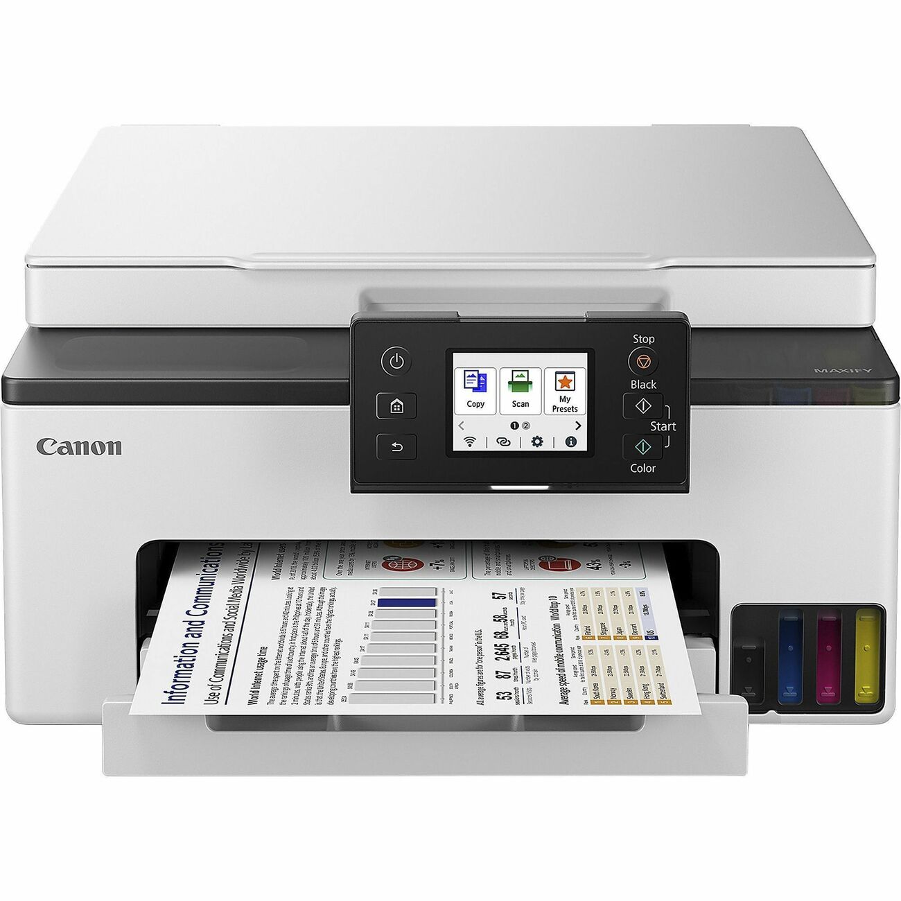 Canon MAXIFY GX1020 Wired & Wireless MegaTank Inkjet Multifunction ...