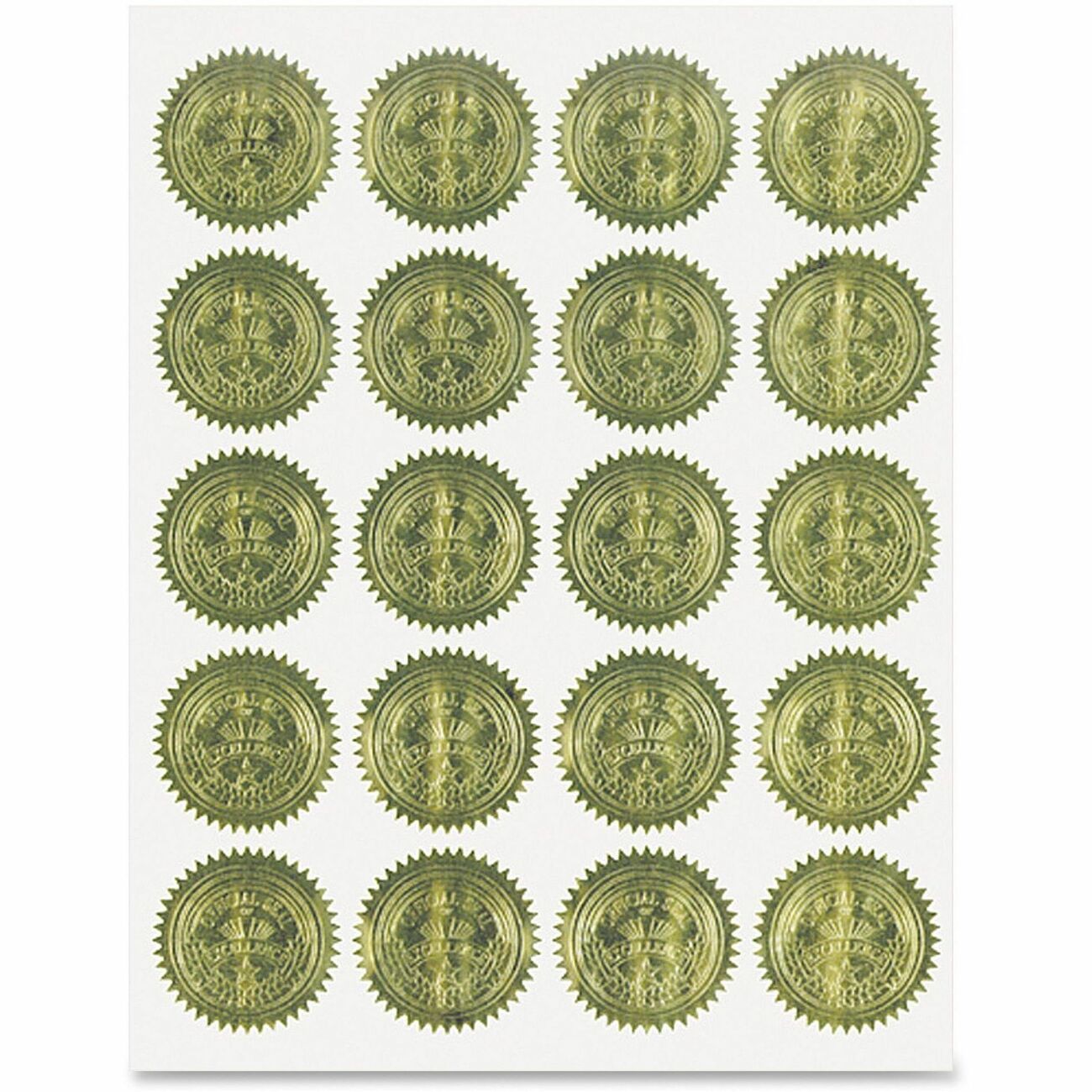 Geographics Gold Embossed Seals | Office City Express - Columbus OH