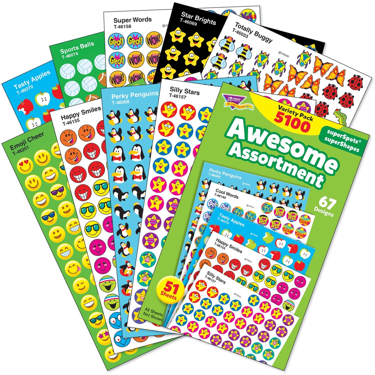 Trend Awesome Assortment Stickers | Bedford Office Supply Inc.