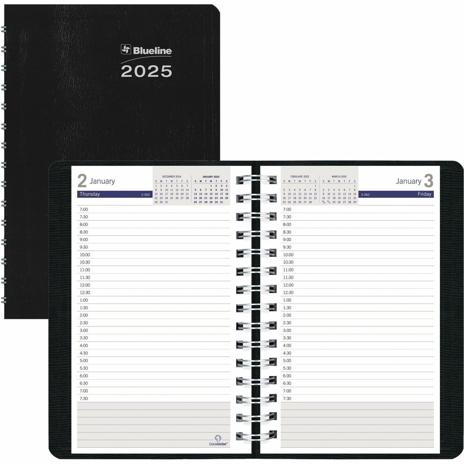 Blueline DuraGlobe Daily Planner - Planners & Appointment Books ...