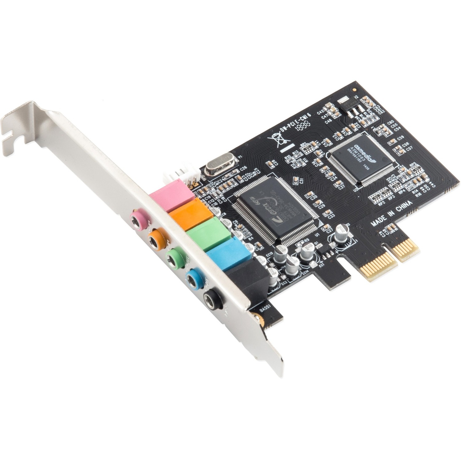 SYBA Multimedia 5.1 Channel PCI-e x1 Sound Card - 5.1 Sound Channels ...