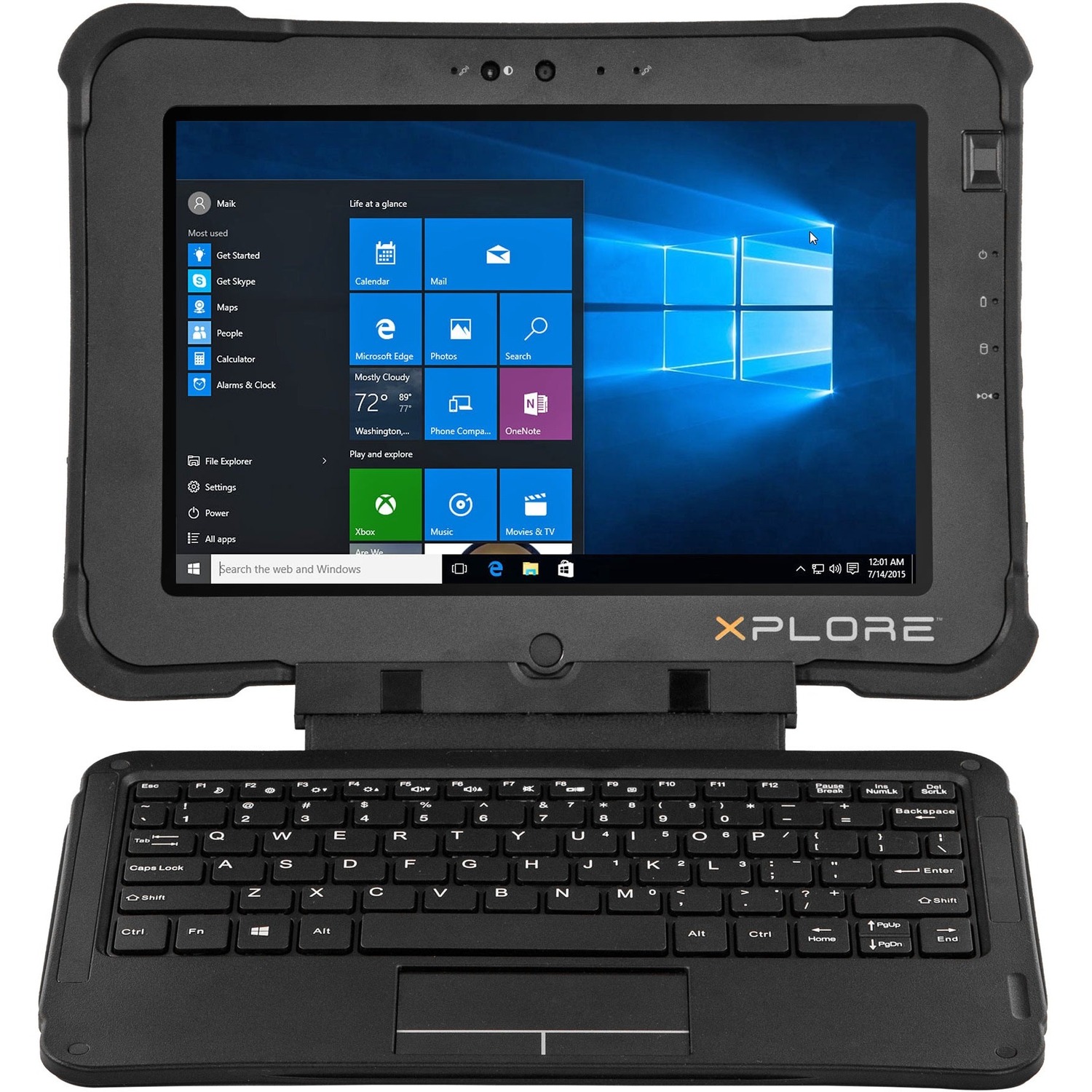 Zebra XBOOK L10 10.1" Touchscreen Detachable 2 in 1 Notebook - Intel ...