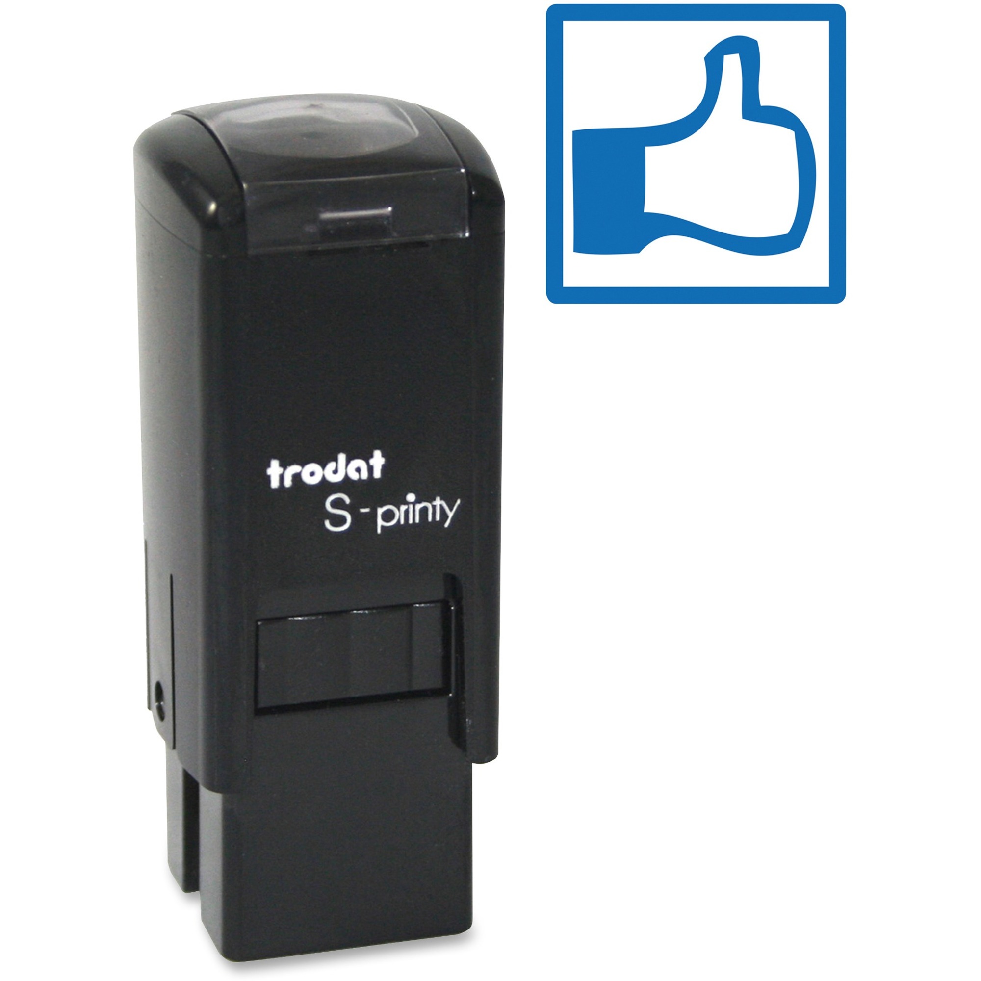 Advantus Self-inking Stamp - "Thumbs Up/Thumbs Down" - Blue - Plastic ...