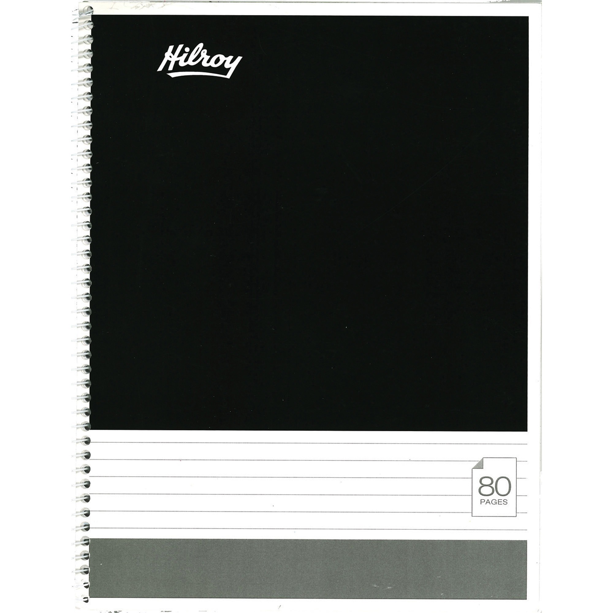 Hilroy Notebook - 40 Sheets - 80 Pages - Wire Bound - 3 Hole(s) - 1Each ...