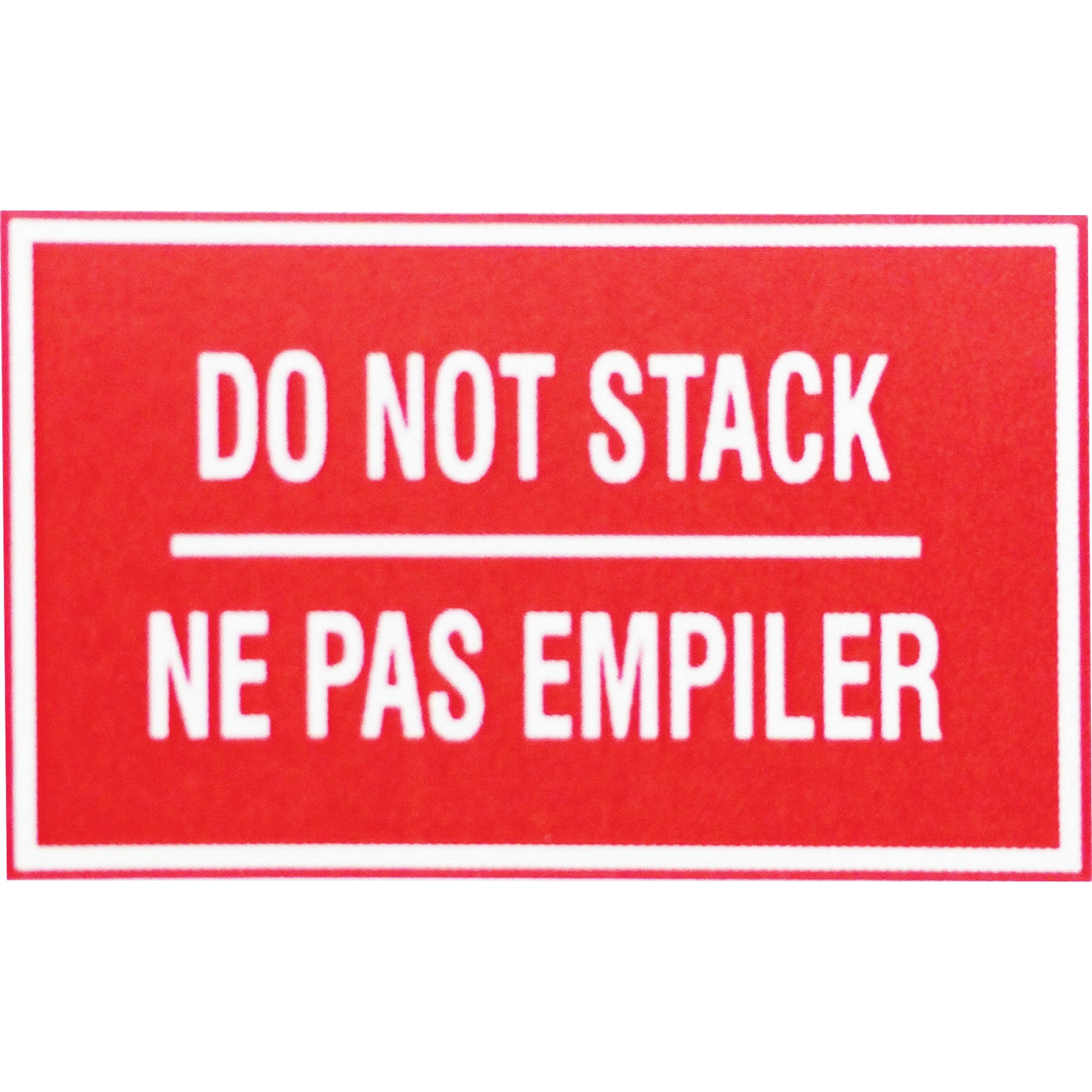 Spicers Paper Shipping Label - "Do Not Stack" - 3" Height x 5" Width ...