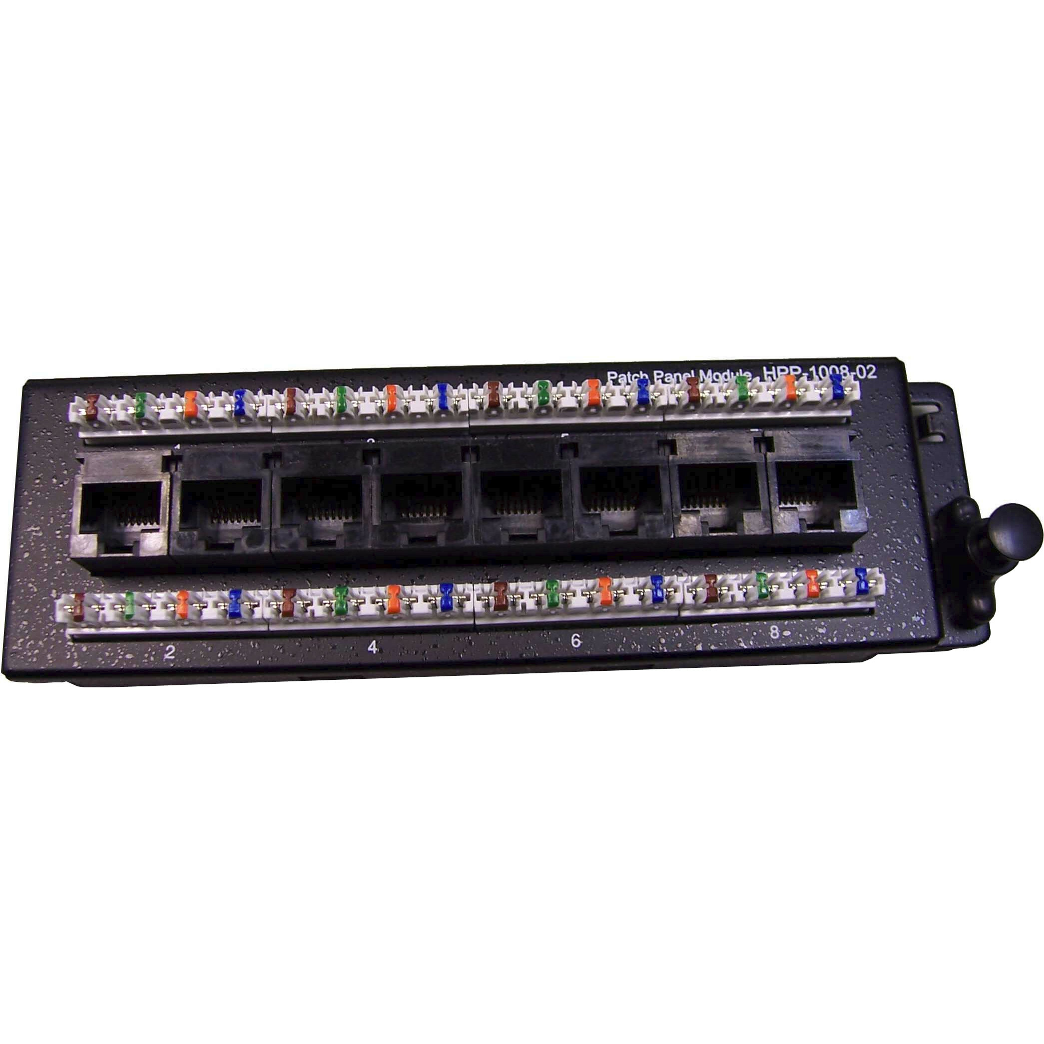 Dynamix 8-port Cat6 Patch Panel for HWS range T568 (HPP-1008-1SL ...
