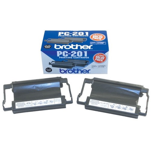 Brother PC-201 Original Thermal Transfer Ribbon Cartridge - Black - 2 ...