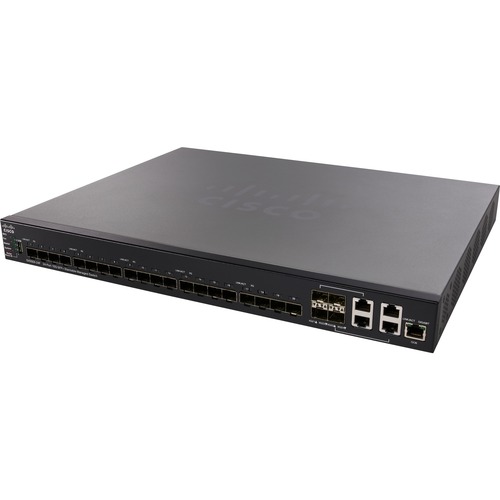 Cisco SX550X-24F 24-Port 10G SFP+ Stackable Managed Switch - 24 Ports ...