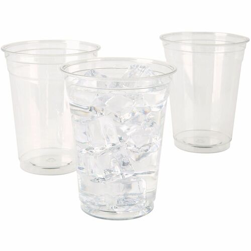 Highmark® Plastic Cups, 16 Oz, Clear, Pack Of 100 - / Pack - Clear ...