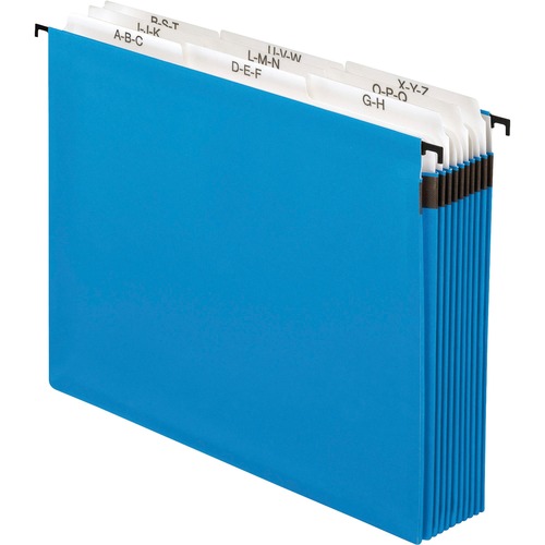 Pendaflex Nine-Section Hanging Folder, 5 1/4", Tabs and Labels, 1/3 Tab ...