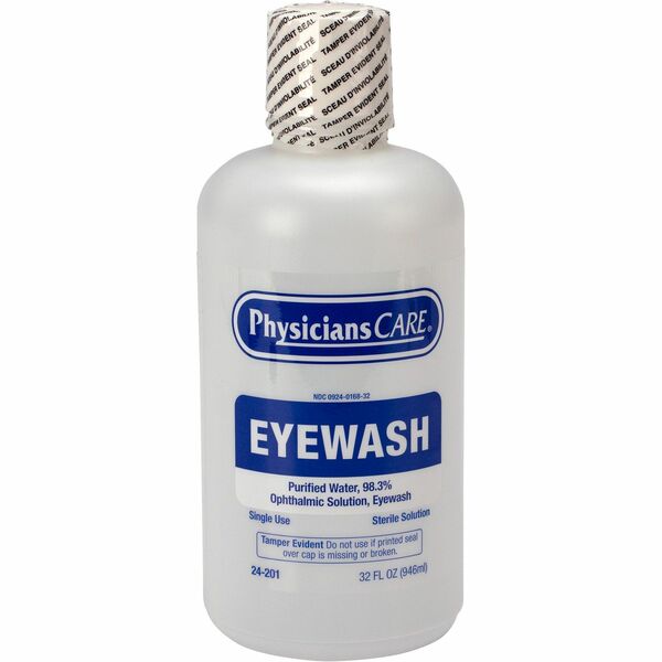 First Aid Only Sterile Ophthalmic Solution Eyewash - 1 quart - Sterile ...