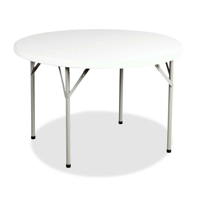 Heartwood Lightweight Polypropylene Round Folding Table - For - Table ...