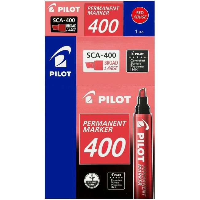 Pilot 400 Chisel Tip Permanent Markers - Chisel Marker Point Style ...