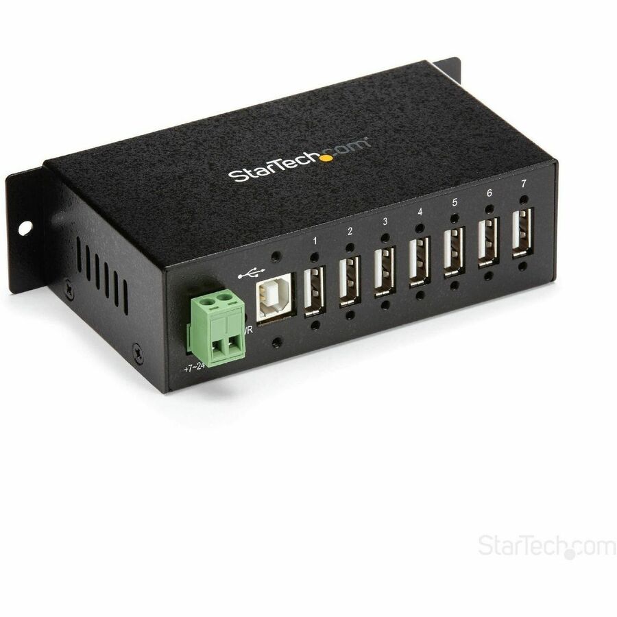 StarTech.com Mountable Rugged Industrial 7 Port USB Hub - 7 x Type A ...