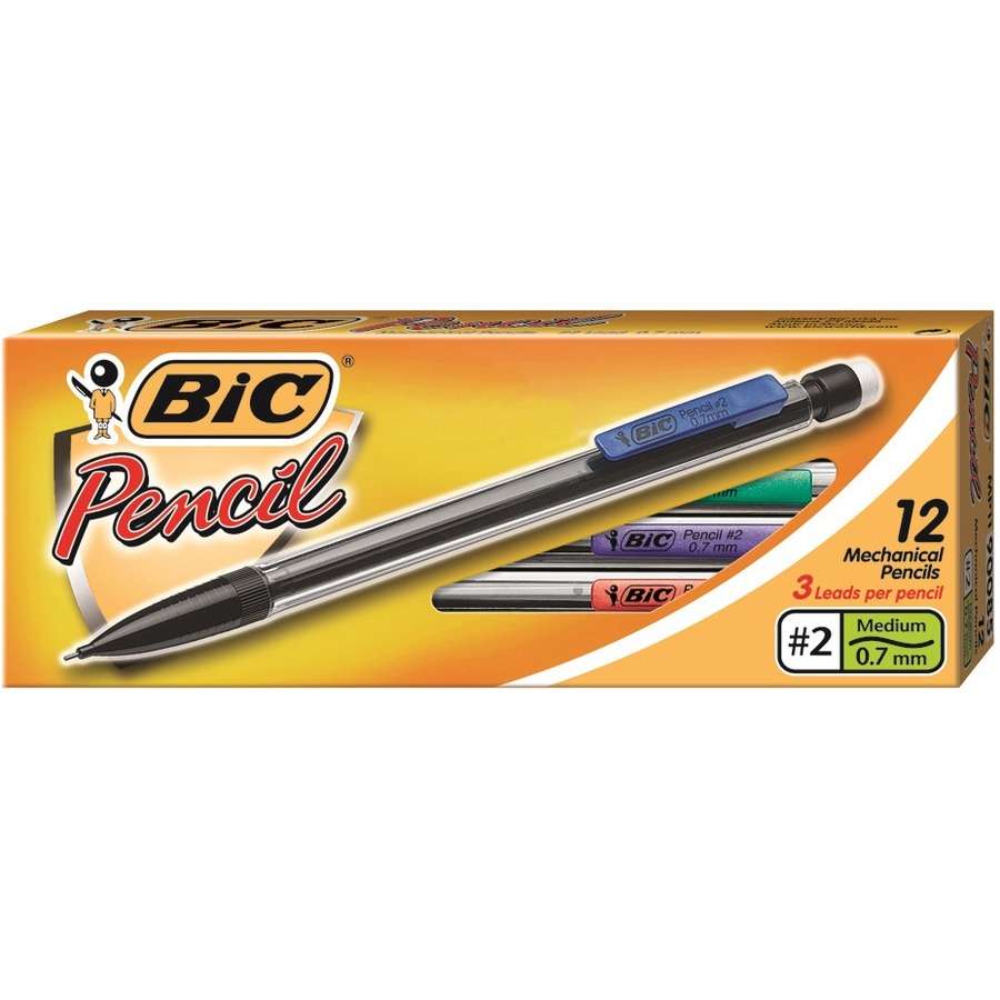 BIC Extra-Precision Mechanical Pencil, HB Lead, Metallic Barrel, Fine ...
