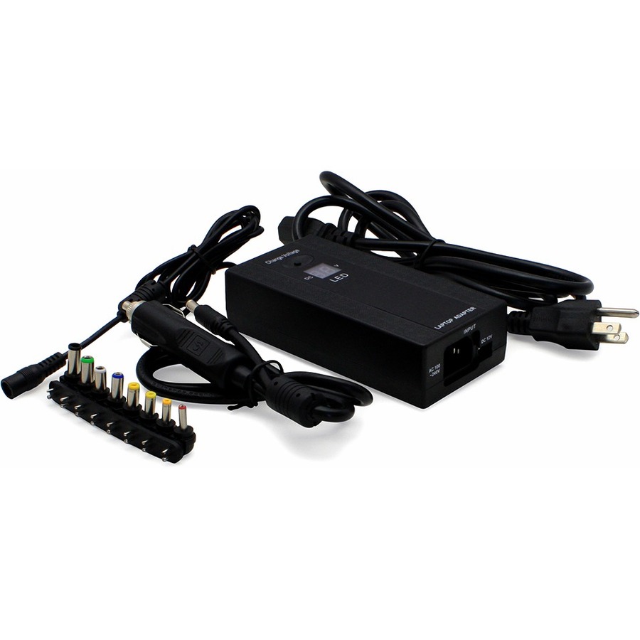 AddOn Universal 100W Laptop Power Adapter with USB Port & Car Charger ...