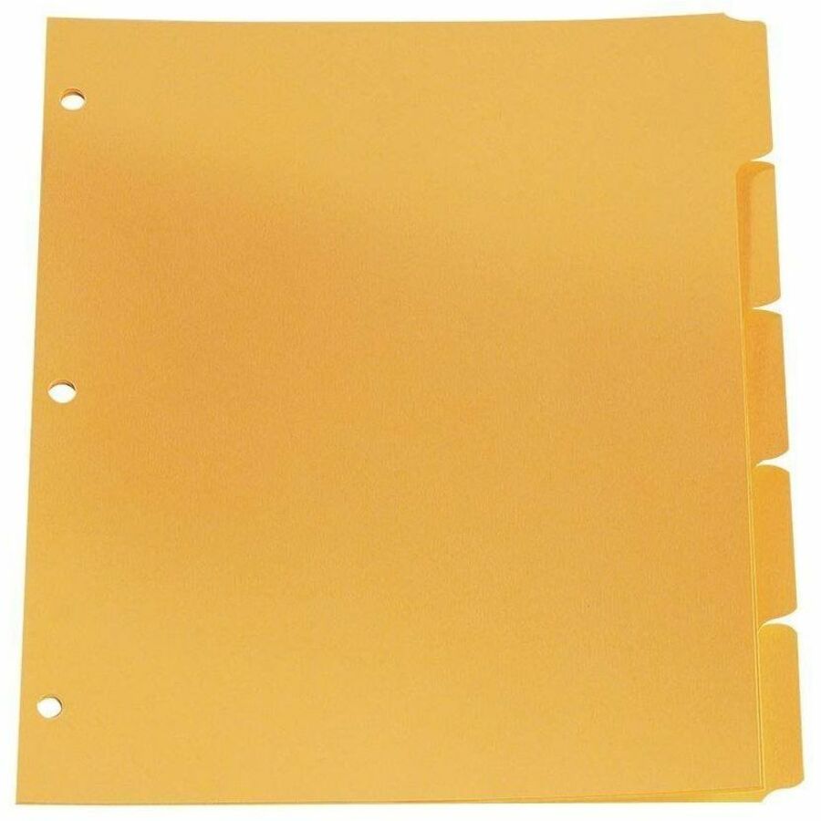 Oxford Reinforced Plain Tab Dividers - 5 Tabs, Letter-Size, Buff, 5/ST ...