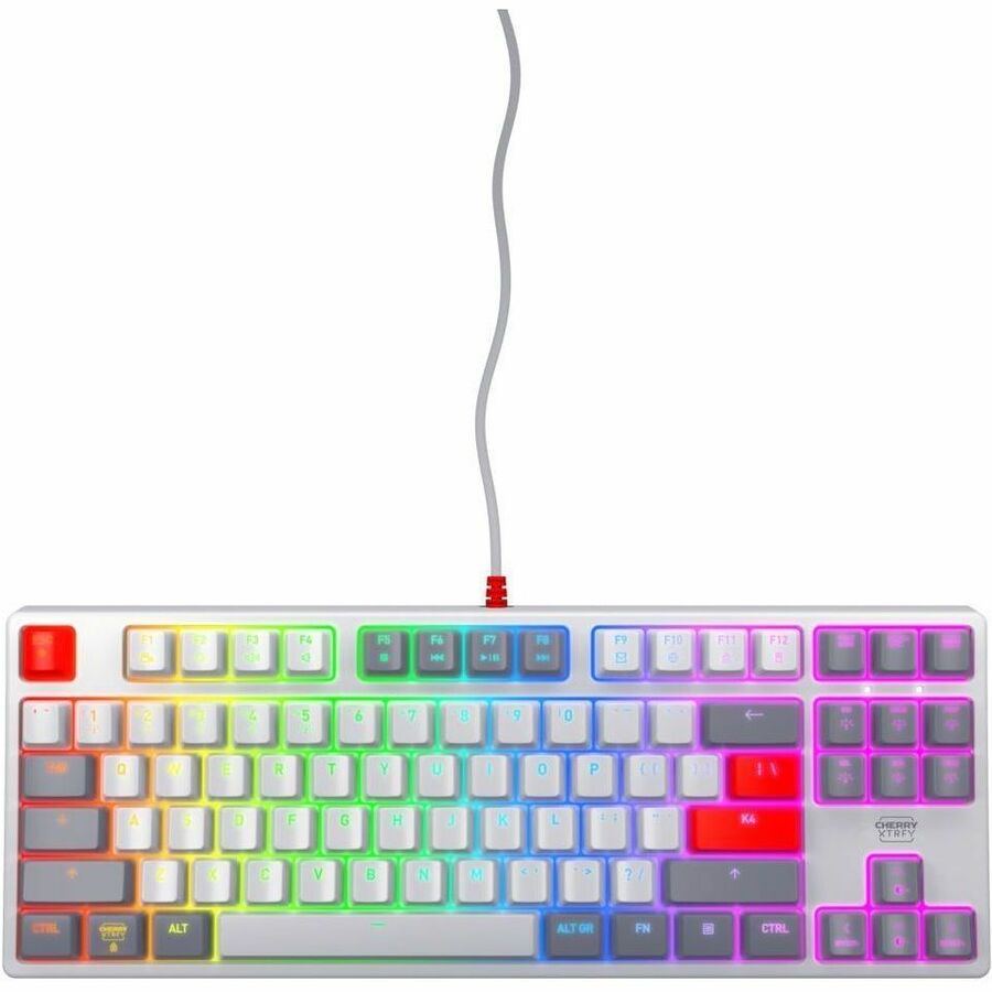 CHERRY XTRFY K4V2 RGB TKL Wired Mechanical Gaming Keyboard - MX2A RED ...
