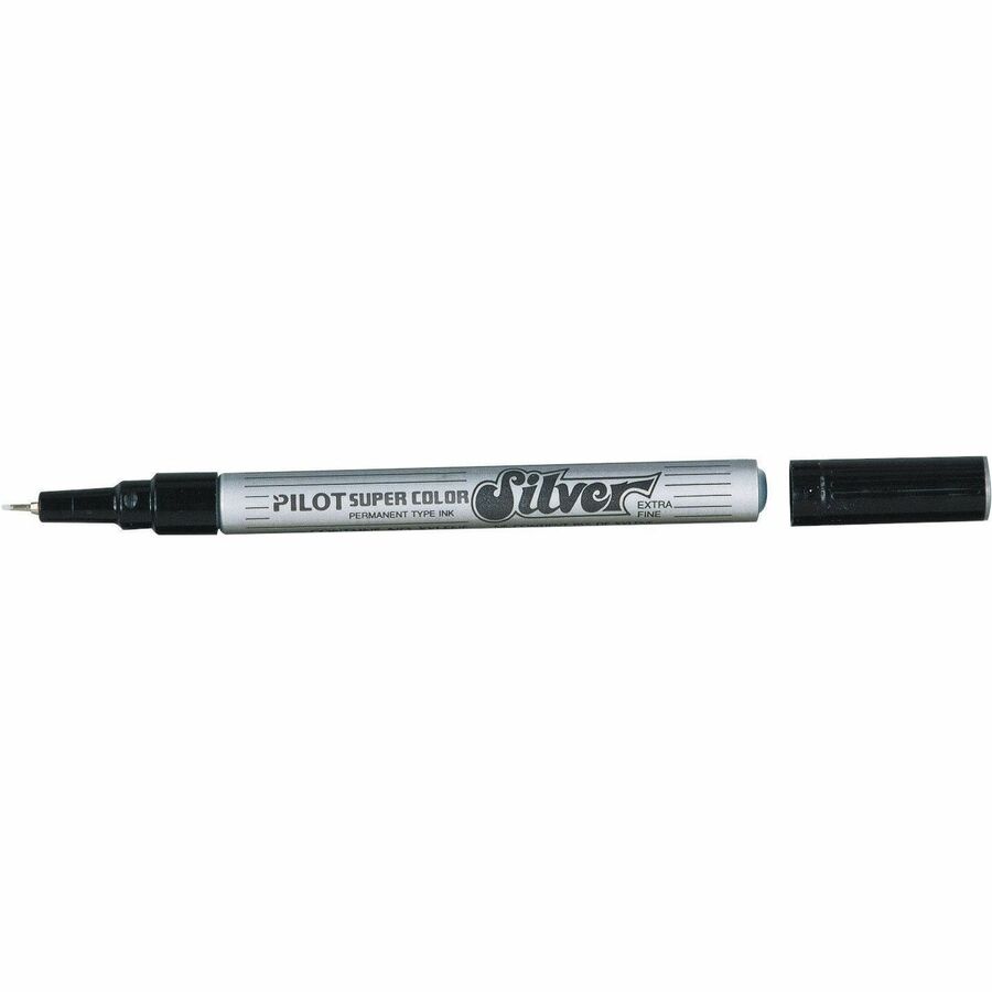 Pilot Super Color Marker - Extra Fine Marker Point - Silver Ink ...