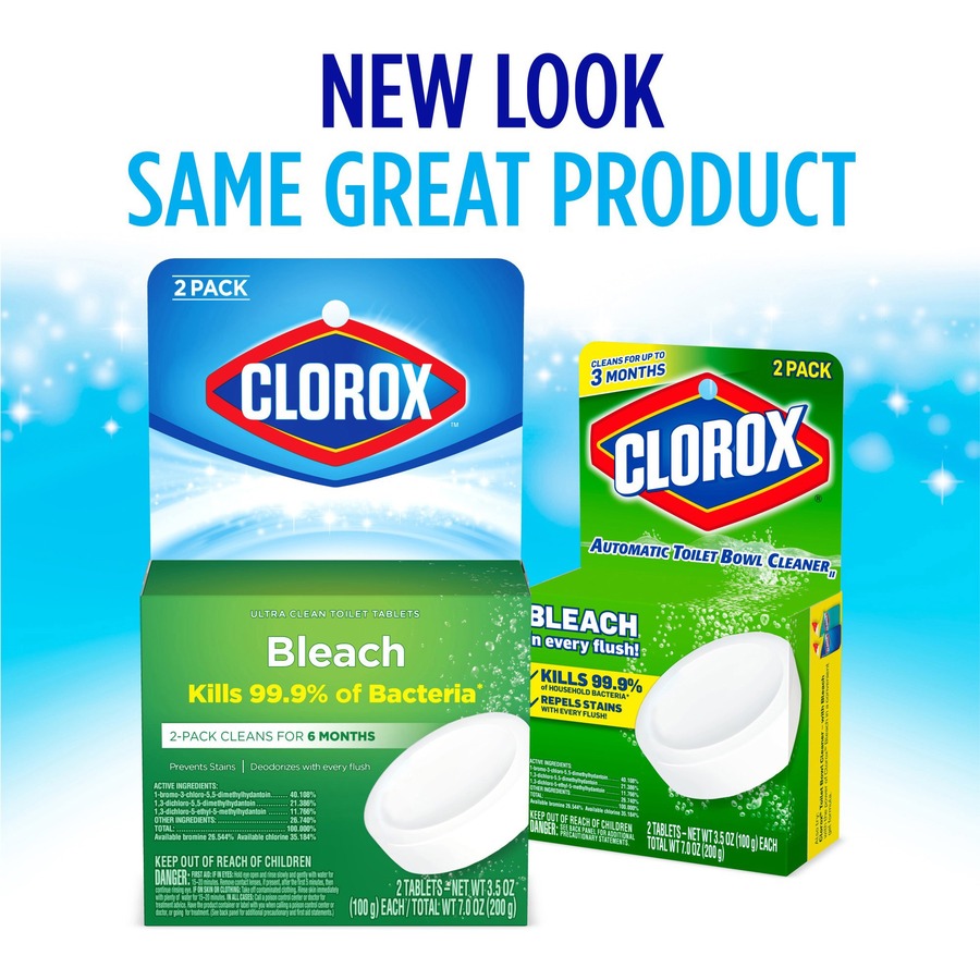 Clorox Ultra Clean Toilet Tablets Bleach - Tablet - 3.50 oz (0.22 lb ...