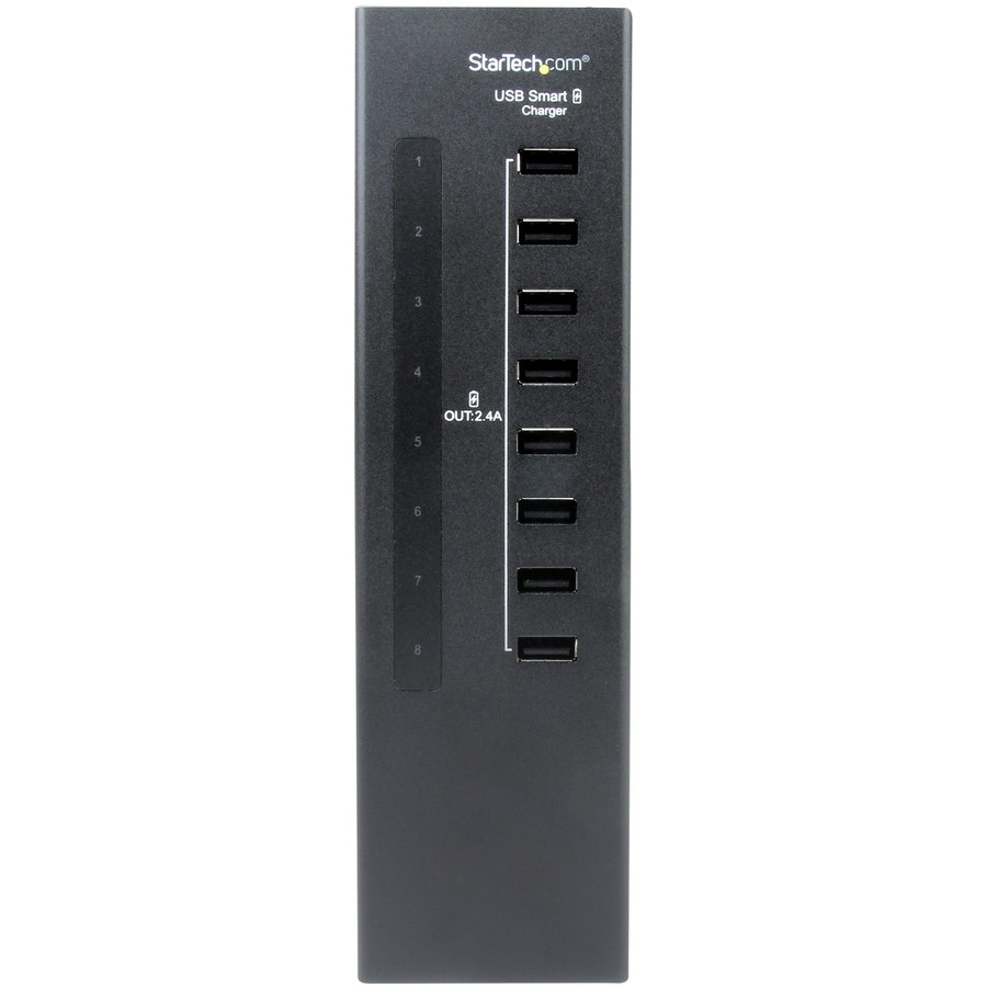 StarTech.com 8-Port Charging Station for USB Devices - 96W/19.2A-ST8CU824