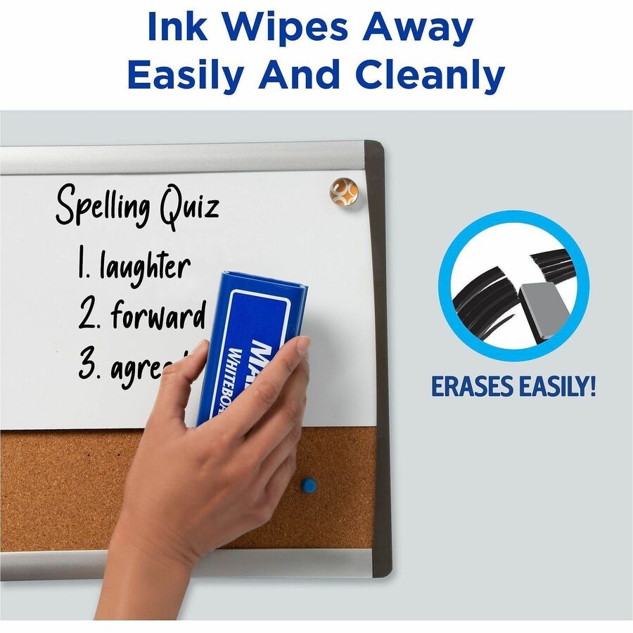 Avery® Marks-A-Lot Value Pack Dry Erase Markers - Chisel Marker Point ...