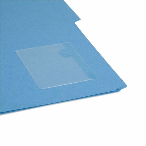 Smead Self-Adhesive Poly Pockets, Top Load, 4 1/16 x 3, Clear, 100/Box ...