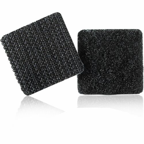 VELCRO Brand Sticky Back Squares, 7/8" Squares, Black, 12/PK - W.B. Mason