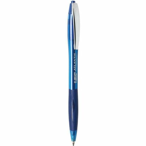 BIC GLIDE Ballpoint Pen, Retractable, Medium 1 mm, Blue Ink, Blue ...
