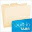 Pendaflex Ready-Tab File Folders, 1/3 Cut Top Tab, Letter, Manila, 50 ...