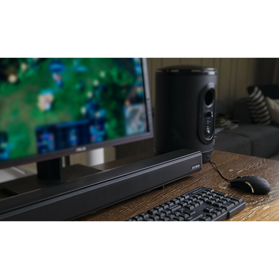 AVerMedia SonicBlast GS333 2.1 Bluetooth Sound Bar Speaker - 60 W RMS ...