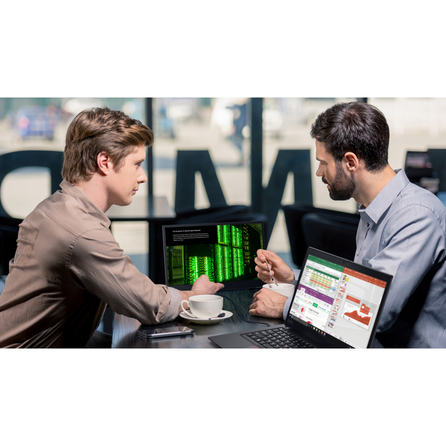 Lenovo ThinkVision M14 14inch Full HD WLED LCD Monitor - 16:9 - Raven ...