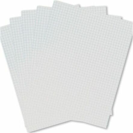 Offix White Paper Pad - Quad Ruled - 8 1/2" x 11" - White Paper - 5 ...