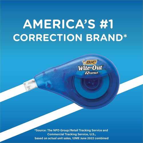BIC Wite-Out EZ Correct Correction Tape Value Pack, Non-Refillable, 1/6 ...
