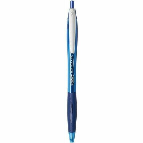 BIC GLIDE Ballpoint Pen, Retractable, Medium 1 mm, Blue Ink, Blue ...