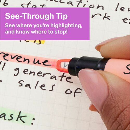 Sharpie Clearview Pen-Style Highlighter, Assorted Ink Colors, Chisel ...