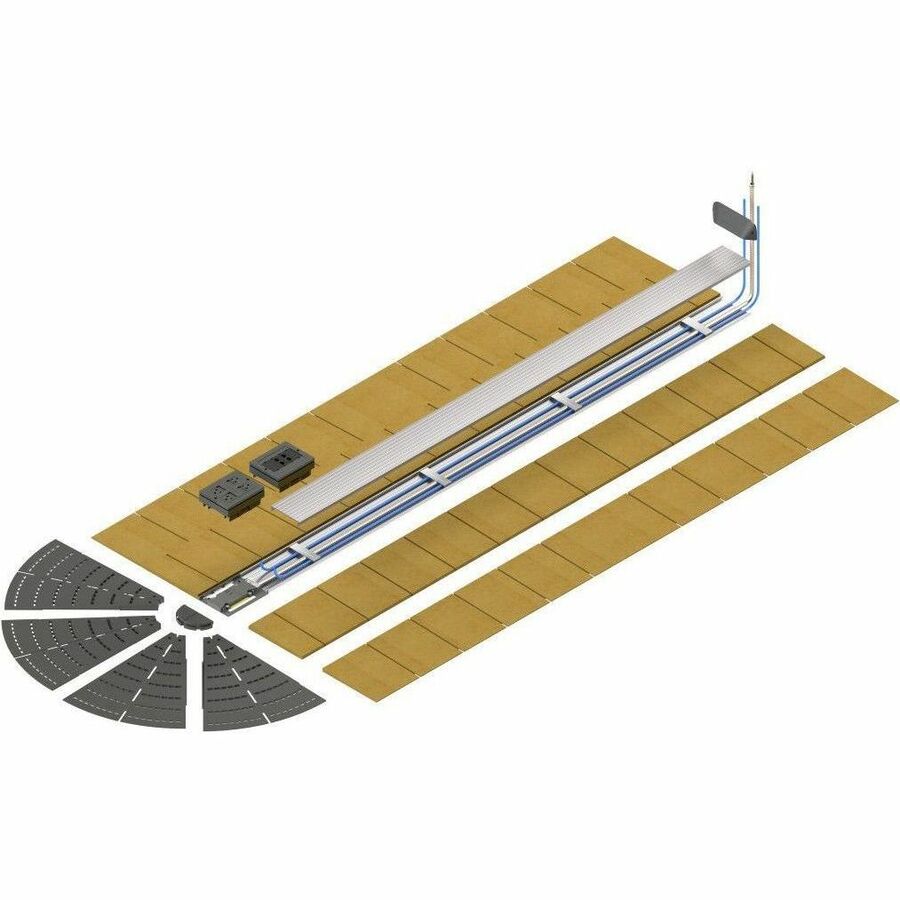 Connectrac Express Series 6 FT Under Carpet Kit - Silver-CT.XP.1-06-25.1C