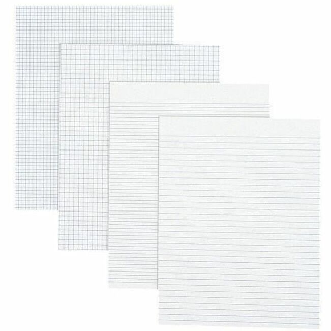 Offix White Paper Pad - 72 Sheets - Ruled - 8 1/2" x 11" - White Paper ...
