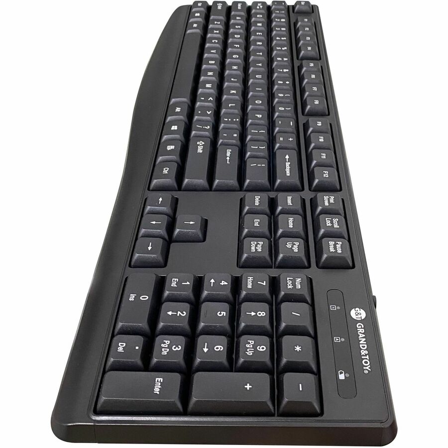 Grand & Toy Wireless Keyboard & Mouse Combo - USB Type A Wireless ...