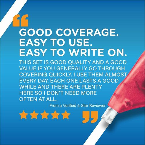 BIC Wite-Out EZ Correct Correction Tape Value Pack, Non-Refillable, 1/6 ...