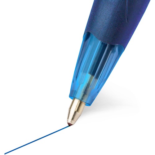BIC GLIDE Ballpoint Pen, Retractable, Medium 1 mm, Blue Ink, Blue ...