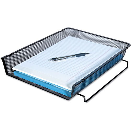 Universal Deluxe Mesh Stackable Front Load Tray, 1 Section, Letter Size ...
