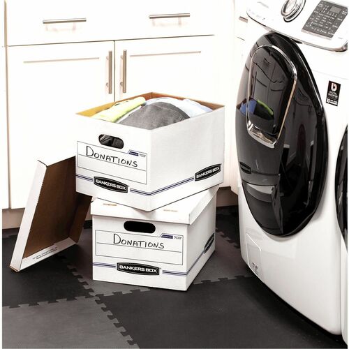 Bankers Box STOR/FILE Storage Box, Letter/Legal, 450 lb, Lift-off ...