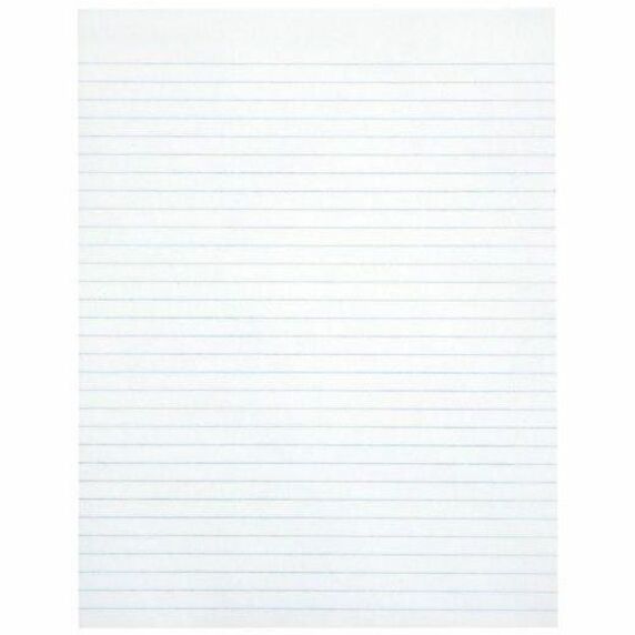 Offix White Paper Pad - 72 Sheets - Ruled - 8 1/2" x 11" - White Paper ...