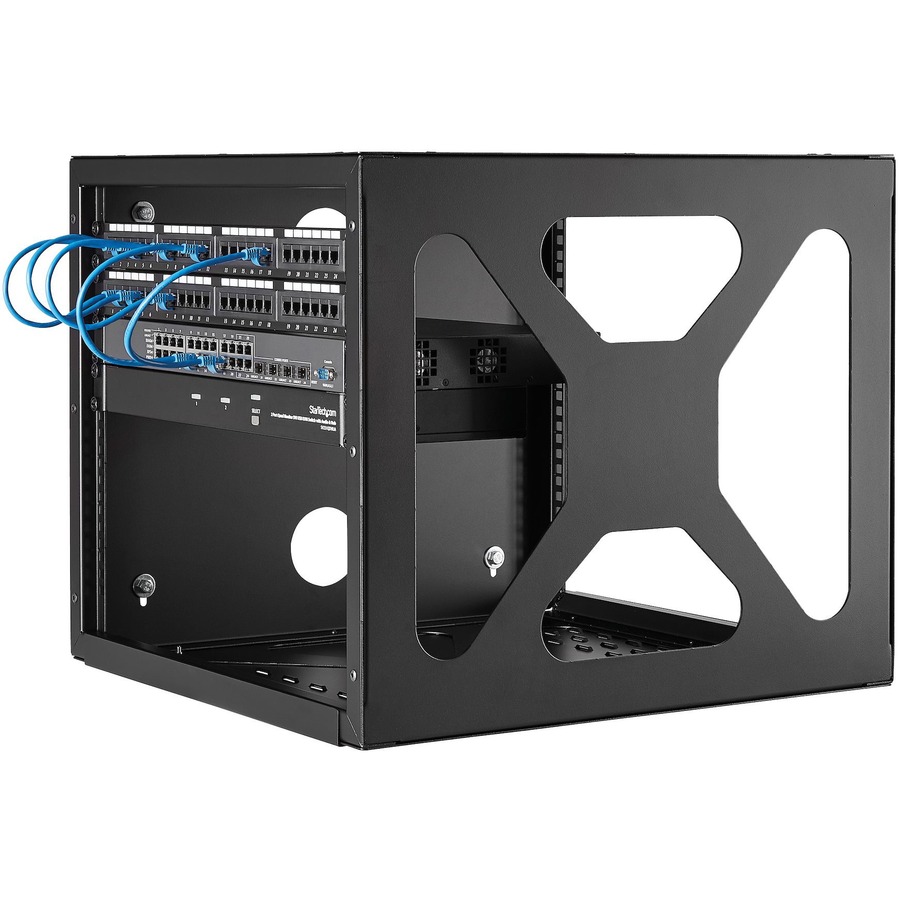 StarTech.com 8U Sideways Wallmount Rack for Servers - Side-Mount Server ...