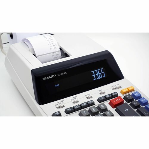 Sharp EL-2630PIII Two-Color Printing Calculator, Black/Red Print, 4.8 ...