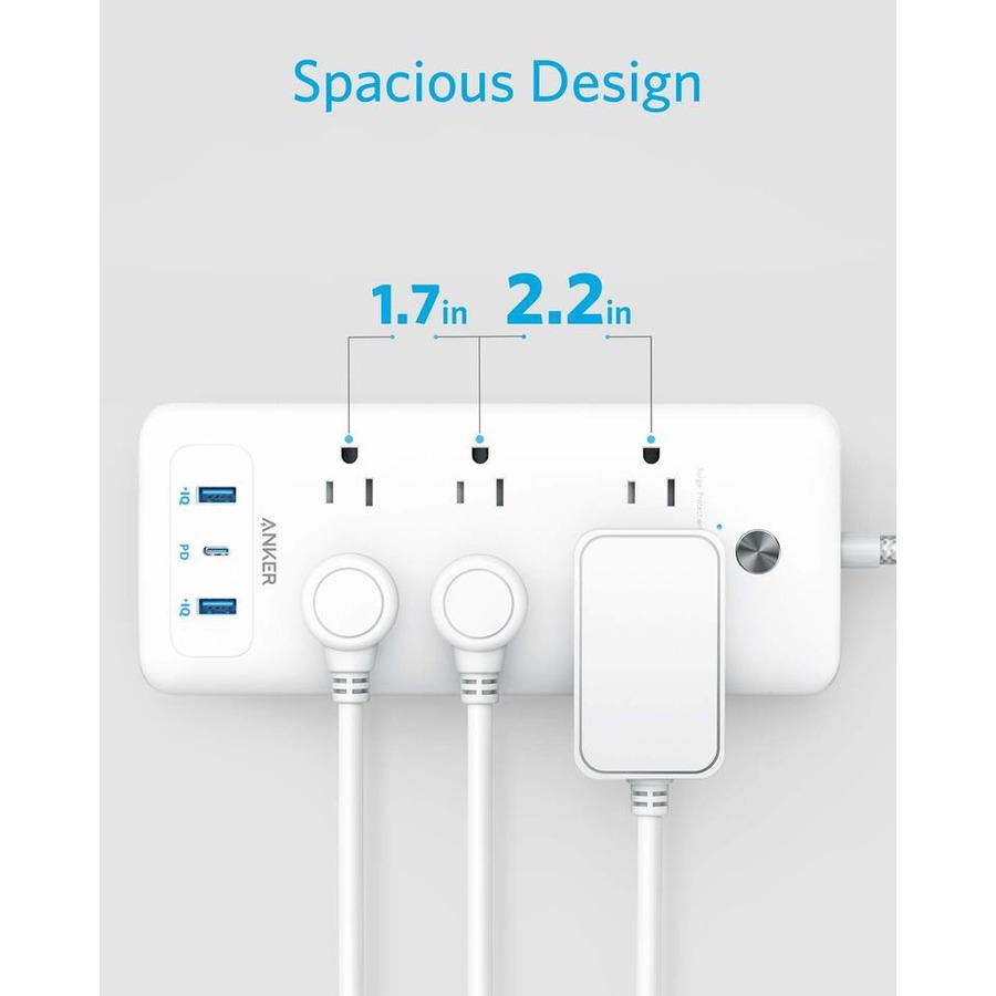 Anker PowerPort Strip PD 6 Power Strip and Wall Socket A9162-A9162121